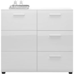 Sideboard LIVING CHARM "Merano", wei&szlig;, B:95,9cm H:86cm T:39cm, Holzwerkstoff, MDF, PVC, Sideboards, Sideboard, Breite ca. 96 cm