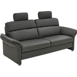 3-Sitzer DIE PLANBAR "PN-EM16031, mit Kopfst&uuml;tzen", grau (anthrazit), B:228cm H:119cm T:92cm, Sofas, 3-Sitzer, wahlweise mit Relaxauszug
