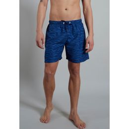 Badeshorts Ceceba, Herren, Gr. 4 (S), N-Gr, blau (blau, dunkel, allover), Obermaterial: 100% Polyester. Innenslip: 100% Polyester, gemustert, Badehosen Badeshorts, mit tollem Print f&uuml;r warme Sommertage, bequem, pflegeleicht