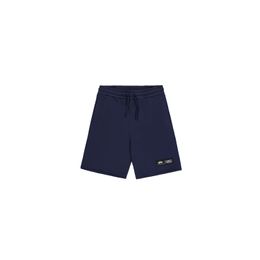 Shorts Alpha Industries "Label Jogger Short", Herren, Gr. S, Normalgr&ouml;&szlig;en, ultra navy, Obermaterial: 80% Baumwolle, 20% Polyester, Hosen Shorts