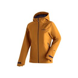 Outdoorjacke Maier Sports "Solo Tipo W", Damen, Gr. 44, braun (hellbraun), 100% Polyester (recycled), Rundhals, Jacken Outdoorjacke, Damen Wanderjacke, atmungsaktiv und wasserdicht, Regenjacke mit Kapuze