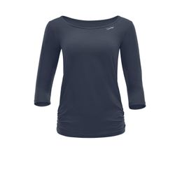 3/4-Arm-Shirt WINSHAPE "AET139LS", Damen, Gr. XL, anthrazit, 85% Polyester, 15% Elasthan, R&uuml;ckenausschnitt, Shirts 3/4-Arm-Shirt, Functional Light and Soft