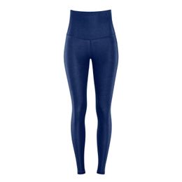 Leggings WINSHAPE "Functional Comfort HWL117C", Damen, Gr. S, Normalgr&ouml;&szlig;en, blau (rich blau), 85% Polyester, 15% Elasthan, Hosen Leggings, mit V-Shape Applikation und Core-Bund