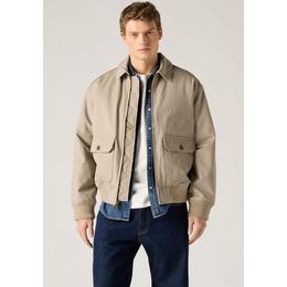 Levi's Blouson LEVI'S "CORTLAND JACKET", Herren, Gr. M, vintage khaki, Web, Obermaterial: 100% Baumwolle, unifarben, bequem h&uuml;ftbedeckend, Rundhals, B&uuml;ndchen, Jacken Blouson, mit Rei&szlig;verschluss und gro&szlig;en Seitentaschen