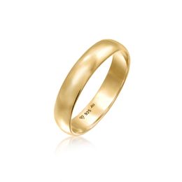 Silberring Elli "Ring Basic Bandring Trauring Verlobung 925 Silber" Gr. 66, gold, Fingerringe, Damen, 66, Silber 925 (Sterlingsilber), Silberring