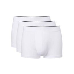 Boxershorts Calida "Pure & Style", Herren, Gr. XXL (58/60), wei&szlig;, Single Jersey, Obermaterial: 94% Baumwolle, 6% Elasthan, unifarben, normal, Unterhosen Boxershorts, Baumwollmix - Single Jersey, elastisch, maskulin