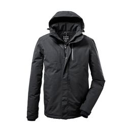 Funktionsjacke Killtec "KOW 161 MN JCKT KG", Herren, Gr. 28, schwarz, Obermaterial: 100% Polyester;Obermaterial 2: 100% Polyester;Futter: 100% Polyester;F&uuml;llung: 100% Polyester, Jacken Funktionsjacke, Killtec Funktionsjacke: wasserdicht, atmungsaktiv, abnehmbare Kapuze