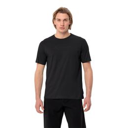T-Shirt Vaude, Herren, Gr. S, schwarz, Web, Obermaterial: 100% Baumwolle, unifarben, Rundhals, eingesetzt eingefasste Kante, Shirts T-Shirt