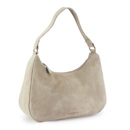 Schultertasche ELBSAND "Handtasche, Shopper", Damen, Gr. B/H/T: 32cm x 19cm x 11cm, sand, Rindsleder, clean, unifarben, Taschen Schultertasche, Ledertasche, Tragetasche, Damentasche aus weichem Leder, Topseller