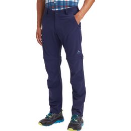 Outdoorhose McKINLEY "He.-Abzipphose Malloy mn", Herren, Gr. 58, N-Gr, blau (518 navy schwarz), Obermaterial: 90% Polyamid, 10% Elasthan, Hosen Outdoorhose
