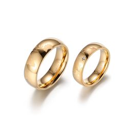 Partnerring Firetti "Schmuck Geschenk "LIEBE" Earth" Gr. 56, gold (gelbgoldfarben), Fingerringe, Damen, 56, ohne Zirkonia, Edelstahl, 7mm, Partnerring, mit oder ohne Zirkonia (synth.)