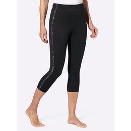 Leggings, Damen, Gr. 44, Normalgr&ouml;&szlig;en, schwarz, 95% Polyester, 5% Elasthan, unifarben, Hosen Leggings