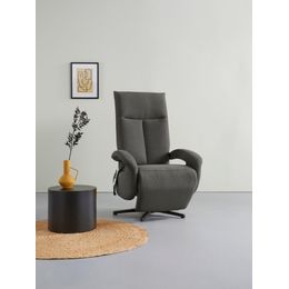 Sit & More TV-Sessel SIT & MORE "Tycoon", grau, B:74cm H:112cm T:82cm, 98% Polyester 2% Polyamid, Sessel, TV-Sessel, wahlweise manuell, mit zwei Motoren oder mit Akku oder mit 2 Motoren