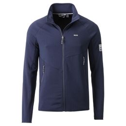 Fleecejacke LPO "Herren Fleecejacke Kai", Herren, Gr. XL, blau (navy blazer), Wirkware: Jacquard Honeycomb - 90% PES, 10% EL, Jacken Fleecejacke