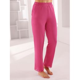 Jogginghose feel good, Damen, Gr. 20/21, Kurzgr&ouml;&szlig;en, pink (fuchsia), 100% Baumwolle, unifarben, Hosen Jogginghose