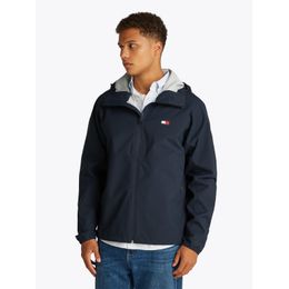 Blouson Tommy Jeans "TJM TECH WINDBREAKER", Herren, Gr. XL, blau (schwarz night navy), Obermaterial: 100% Polyester, elastischer Bund, Jacken Blouson