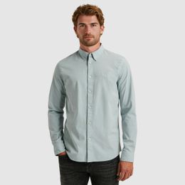PME-Legend Langarmhemd PME LEGEND, Herren, Gr. L, N-Gr, chambray blau, Web, Obermaterial: 97% Baumwolle, 3% Elasthan, unifarben, regular fit normal, Manschette, Hemden Langarmhemd, mit Manschetten