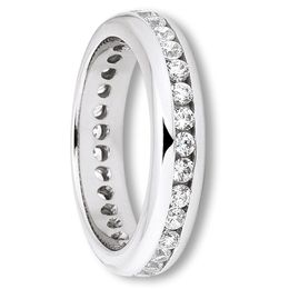 Silberring ONE ELEMENT "Zirkonia Ring aus 925 Silber" Gr. 58, silber, Fingerringe, Damen, 58,mit Zirkonia, Silber 925 (Sterlingsilber), Silberring