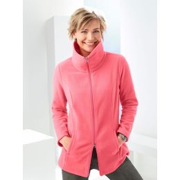Fleecejacke Classic Basics, Damen, Gr. 42, orange (mango), 100% Polyester, unifarben, figurumspielend, Jacken Fleecejacke