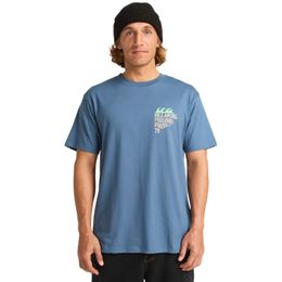 T-Shirt Billabong "Twin Fin", Herren, Gr. XL, grau (slate blau), Obermaterial: 100% Walkfrottier;, Shirts T-Shirt