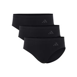 Hipster adidas Sportswear "Sport Active Seamless - Packaged Panties", Damen, Gr. L, 000, schwarz, Single Jersey, Obermaterial: 87% Polyamid, 13% Elasthan, eng, Unterhosen Hipster, mit Logodruck, basic, bequem, weich, elastisch, nahtlos