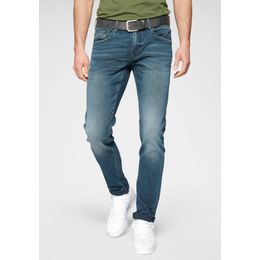 PME-Legend Slim-fit-Jeans PME LEGEND "Tailwheel PTR140", Herren, Gr. 36, L&auml;nge 30, blau (dunkelblau indigo), Denim/Jeans, Obermaterial: 79% Baumwolle, 20% Polyester, 1% Elasthan, slim fit lang, Jeans Slim-fit-Jeans