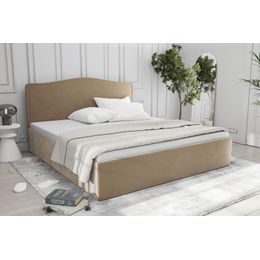 Polsterbett "Graz", beige, L:210cm, Bezug 100% Polyester, Polsterung: Polsterwatte, Material Gestell: gepolsterter Holzwerkstoff, Westfalia Schlafkomfort, Betten, Polsterbett, wahweise mit Stauraum, verschiedene Matratzenarten w&auml;hlbar