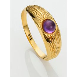 Fingerring Lady Gr. 21, gold (gelbgold 375), Fingerringe, Damen, 21, Metall, Fingerring