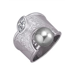 Fingerring Lady Gr. 17, silber (silber 925), Fingerringe, Damen, 17, Silber 925 (Sterlingsilber), Fingerring