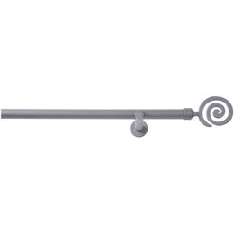 Vorhangstange GOOD LIFE "Espiral" Gr. 18, grau (anthrazit), L:320cm &Oslash;:20mm, Metall, Gardinenstangen, Vorhangstange