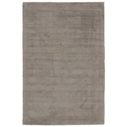 Teppich Kayoom "My Raaja 230", taupe, B:160cm H:12mm L:230cm, Viskose, Teppiche, Teppich, Kurzflor, Viskose, leichter Glanz, Wohnzimmer