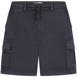 Shorts Pepe Jeans "TED", Jungen, Gr. 10, N-Gr, grau (phantomgrau), Obermaterial: 70% Baumwolle, 28% Polyester, 2% Elasthan, regular fit kurz, Hosen Shorts, mit Ton-in-Ton Logoschriftzug