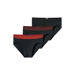 Rioslip Schiesser "95/5 Multipacks", Damen, Gr. 5, sortiert 13, Single Jersey, Obermaterial: 95% Baumwolle, 5% Elasthan, eng, Unterhosen Rioslip, mit sportlichem Logo-Webgummibund