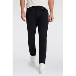 Straight-Jeans BOSS Orange "Re Maine", Herren, Gr. 32, L&auml;nge 32, schwarz, Denim/Jeans, Obermaterial: 99% Baumwolle, 1% Elasthan, unifarben, regular fit, Jeans Straight-Jeans, mit BOSS Orange Markenlabel, Topseller