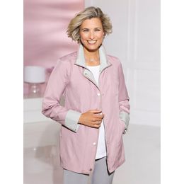 Langjacke Classic Basics, Damen, Gr. 44, lila (mauve), 100% Polyester, Besatz:100% Polyester, unifarben, Jacken Langjacke