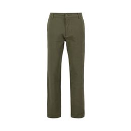 Cargohose Alpha Industries "Alpha Chino Pant", Herren, Gr. 33, Normalgr&ouml;&szlig;en, gr&uuml;n (schwarz olive), Obermaterial: 98% Baumwolle, 2% Elastan; Futter: 100% Baumwolle, Hosen Cargohose