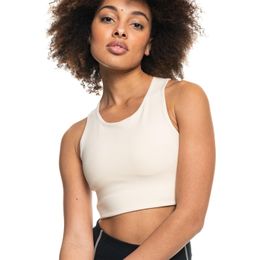 Sporttop Roxy "Golden Hours", Damen, Gr. XL, beige (tapioca), 78% Polyester, 22% Elastan, Tops Sporttop