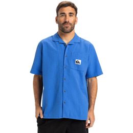 Funktionshemd Quiksilver "Heartbeat", Herren, Gr. S, US-Gr&ouml;&szlig;en, blau (nebulas blau), Obermaterial: 100% Walkfrottier;, Hemden Funktionshemd
