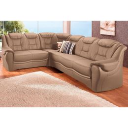Sit & More Ecksofa SIT & MORE "Bellevue L-Form", braun, B:265cm H:94cm T:215cm, PRIMABELLE-Microfaser (100% Polyester);SOFTLUX-Kunstleder;Luxus-NaturLEDER, Sofas, Ecksofa, wahlweise mit Bettfunktion