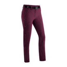 Funktionshose Maier Sports "Lana slim", Damen, Gr. 36, Normalgr&ouml;&szlig;en, pink (magenta), 91% Polyamid, 9% Elasthan, Hosen Funktionshose, Damen Wanderhose, atmungsaktive Outdoor-Hose, 3 Taschen, Slim Fit