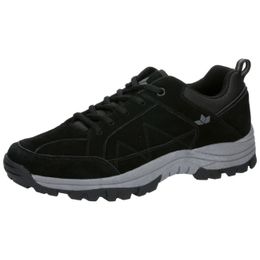 Sneaker Lico "Schn&uuml;rschuh Argus", Herren, Gr. 45, schwarz, Veloursleder, Schuhe Sneaker