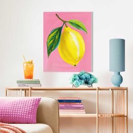 Bild mit Rahmen Reinders "Juicy Lemon", gelb (farbe bild(er): gelb), B:40cm H:50cm T:1,6cm, Holzwerkstoff, Bilder, Bild mit Rahmen