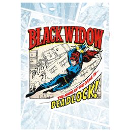 Wandtattoo Komar "Black Widow Comic Classic - Gr&ouml;&szlig;e 50 x 70 cm", bunt, B:50cm H:70cm, Folie, Wandtattoos, Wandtattoo, selbstklebend, Wandsticker, Kinderzimmer