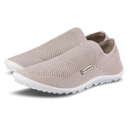 Barfu&szlig;schuh Leguano "SCIO", Damen, Gr. 38, rosa (ros&eacute;), Textil, Glanzfaden, Schuhe Barfu&szlig;schuh, Slipper, Bequemschuh mit speziell entwickelter Laufsohle