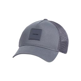 Baseball Cap Calvin Klein Jeans "TONAL PATCH TRUCKER", Damen, gate, Baumwolle, unifarben, Caps Baseball Cap, Klettverschluss, unisex