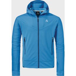 Sch&ouml;ffel Fleecejacke SCH&Ouml;FFEL "Mountain Fleece Hoody Style Blaueis MNS", Herren, Gr. 56, blau (8275, blau), Oberstoff: 94% Polyester 6% Elasthan, regular fit, hoch geschlossener Ausschnitt, Jacken Fleecejacke