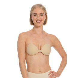 Klebe-BH MAGIC BODYFASHION "My MAGIC Bra", Damen, Gr. Cup B, latte, Obermaterial: 100% Polyurethan, BHs Klebe-BH, tr&auml;gerlos, r&uuml;ckenfrei, glatte Cups