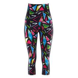 Leggings WINSHAPE "HWL210-Disco", Damen, Gr. XS, Normalgr&ouml;&szlig;en, bunt (disco), 80% Polyester, 20% Elasthan, Hosen Leggings, Core-Stability-Bund mit Bauch-Weg-Effekt