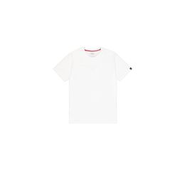 T-Shirt Alpha Industries "DTM Alpha T-Shirt", Herren, Gr. L, wei&szlig;, Obermaterial: 100% Baumwolle, Shirts T-Shirt