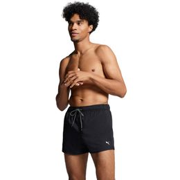 Badeshorts Puma "Puma SWIM MEN SHORT LENGTH SWIM SHORTS", Herren, Gr. XL, N-Gr, schwarz, Web, Obermaterial: 100% Polyester, unifarben, Badehosen Badeshorts, mit seitlichen Eingriff-Taschen, Ges&auml;&szlig;tasche mit Klettverschluss, Topseller